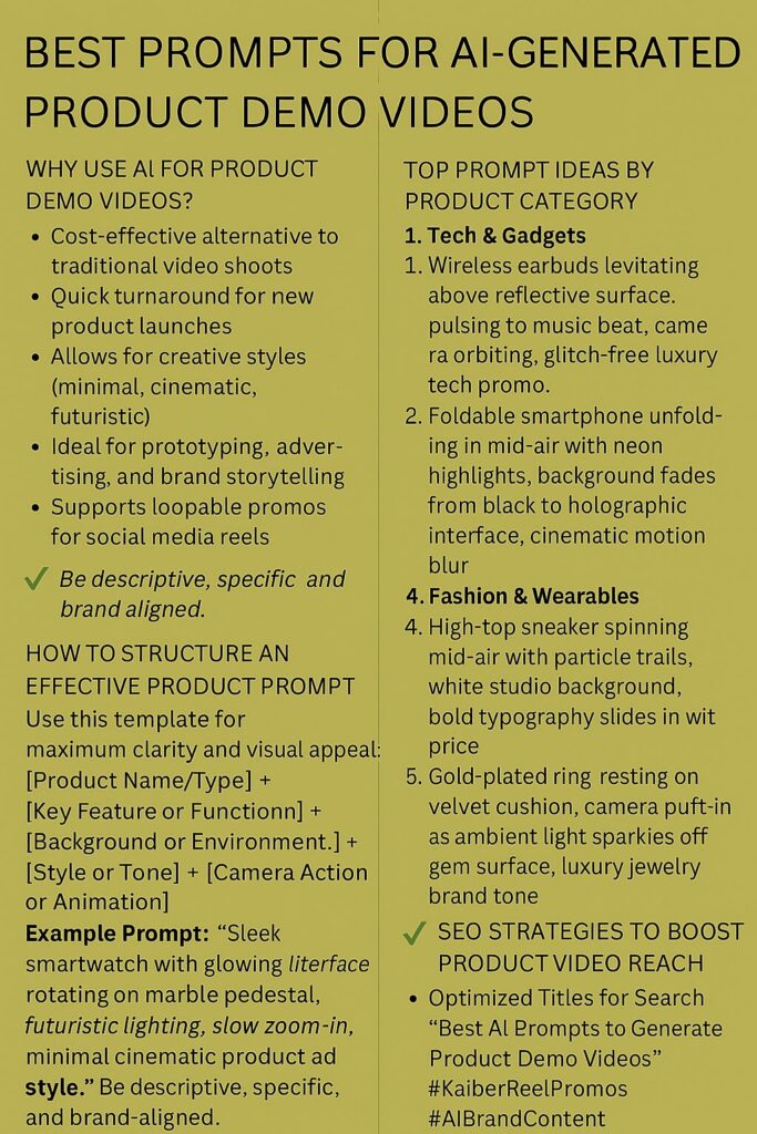 Best Prompts for AI-Generated Product Demo Videos: A Complete Guide for ...