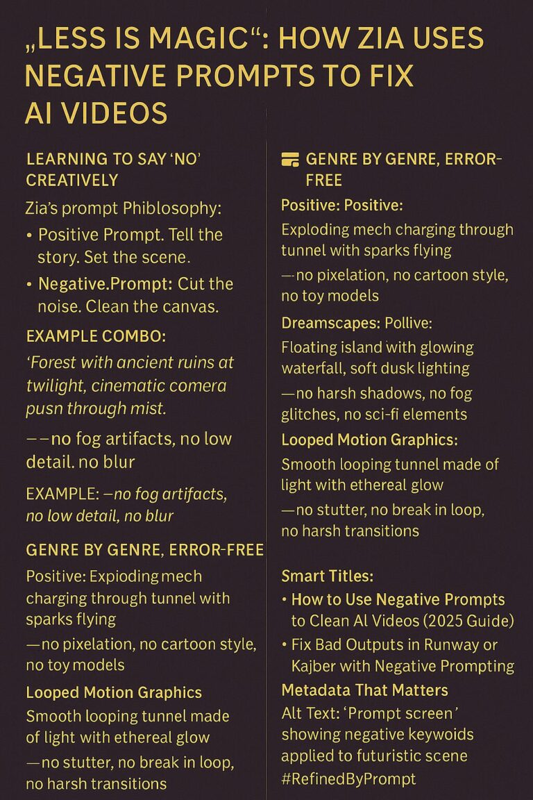 How to Use Negative Prompts in AI Video Generation: The 2025 Filmmaker’s Guide - Robot Builders