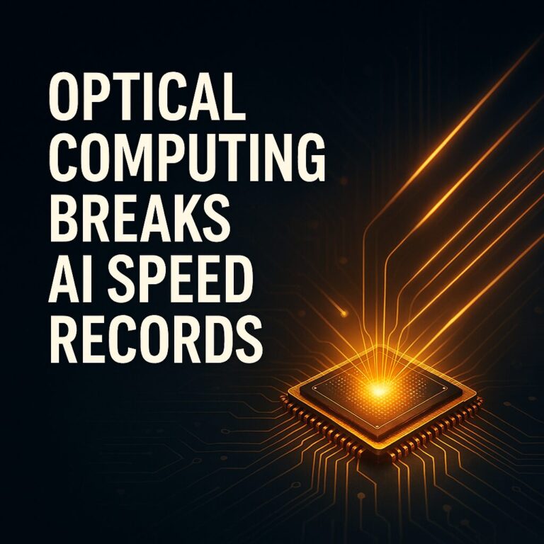 Optical Computing Breaks AI Speed Records: A New Era of Light-Speed ...