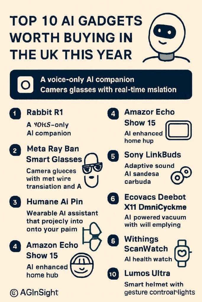 Top 10 AI Gadgets Worth Buying in the UK This Year (2025) - Robot Builders