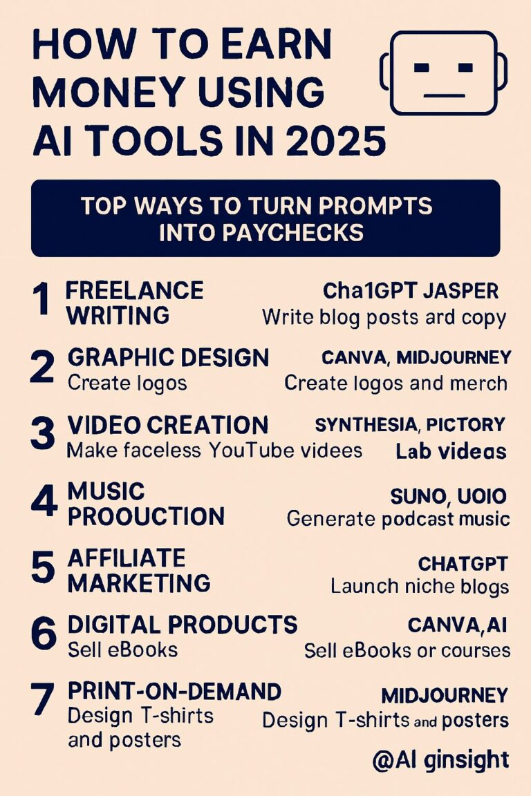 How to Earn Money Using AI Tools in 2025 (Beginner-Friendly Guide ...