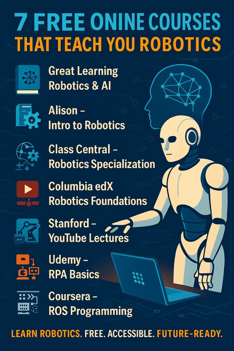 7 Free Online Courses That Teach You Robotics - Robot Builders